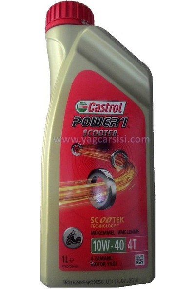 Castrol Power 1 Scooter 4T 10W40 1 Litre Castrol Power 1 Scooter 4T 10W40 1 Litre