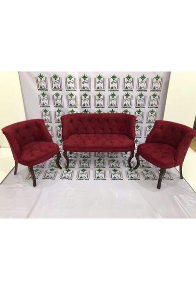 Esertrade Çay Seti Koltuk Takımı Özel Nubuk Kumaş 2+1+1 Esertrade Çay Seti Koltuk Takımı Özel Nubuk Kumaş 2+1+1