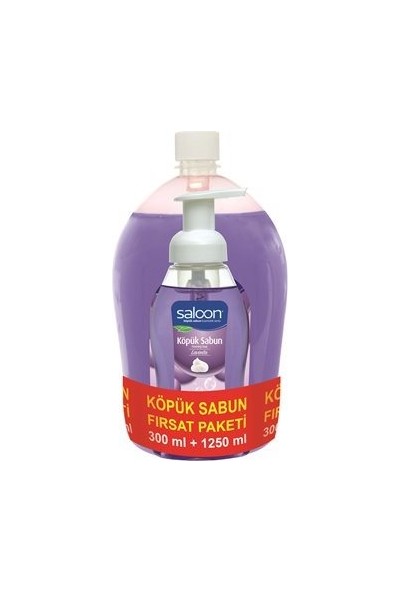 Saloon Köpük Sabun Lavanta 300 + 1250 ml Saloon Köpük Sabun Lavanta 300 + 1250 ml