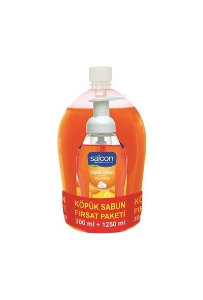 Saloon Köpük Sabun Mango 300 + 1250 ml