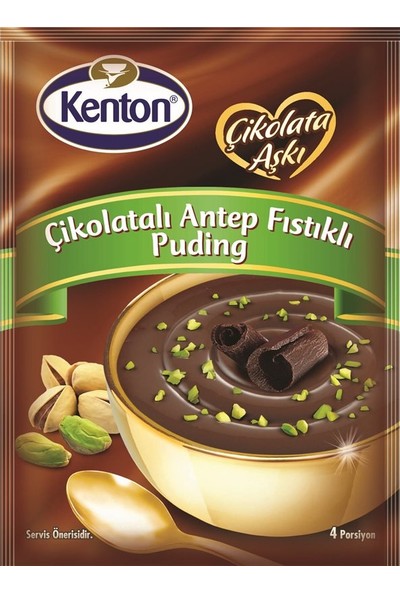 Kenton Puding Çikolata Aşkı Çikolatalı Antep Fıstıklı 100 Gr