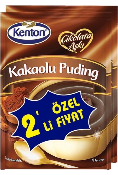 Kenton Çikolata Aşkı Kakaolu Puding 2'Li