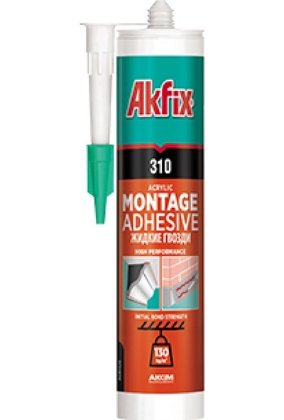 Akfix 310 Kartonpiyer Strafor Yapıştırıcı 310 Ml. Akfix 310 Kartonpiyer Strafor Yapıştırıcı 310 Ml.
