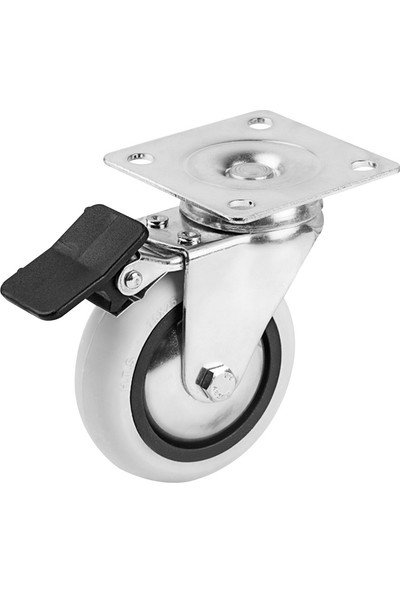 Hts 75*25 Pvc Tablalı Frenli Teker Kod:353 Hts 75*25 Pvc Tablalı Frenli Teker Kod:353