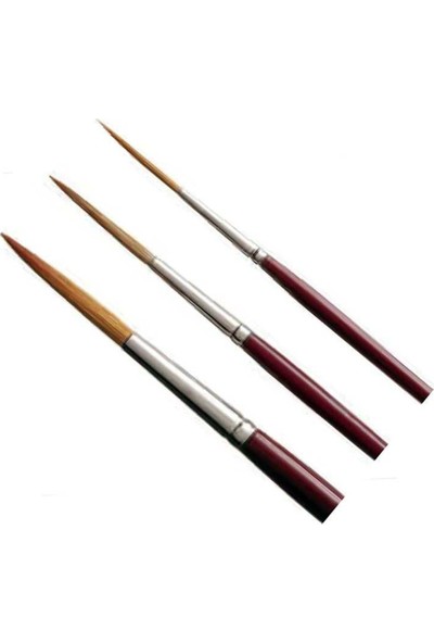 İzmir Fırça Rötuş Fırçası Yuvarlak No:6