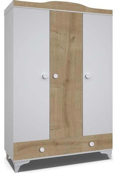 Babyhope Vesta Bebek Odası 3 Kapılı Dolap 953-57