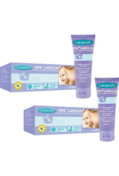 Lansinoh Lanolin Göğüs Ucu 40 gr Göğüs Kremi x 2 Adet Lansinoh Lanolin Göğüs Ucu 40 gr Göğüs Kremi x 2 Adet