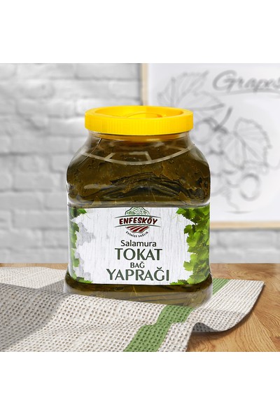 Enfesköy Tokat Salamura Bağ Yaprağı (3000 gr) - Katkısız Enfesköy Tokat Salamura Bağ Yaprağı (3000 gr) - Katkısız