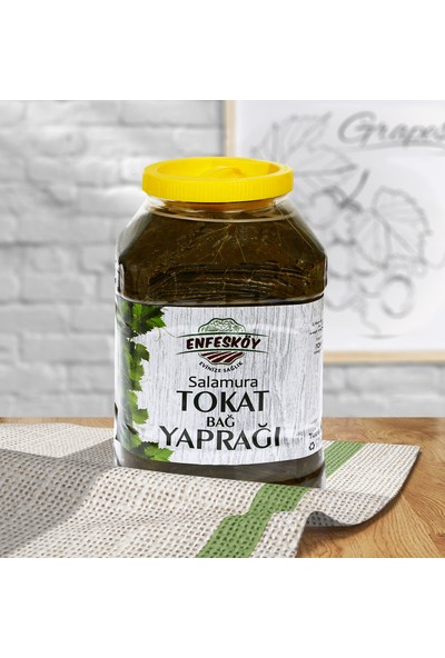 Enfesköy Tokat Salamura Bağ Yaprağı (5000 gr) - Katkısız Enfesköy Tokat Salamura Bağ Yaprağı (5000 gr) - Katkısız
