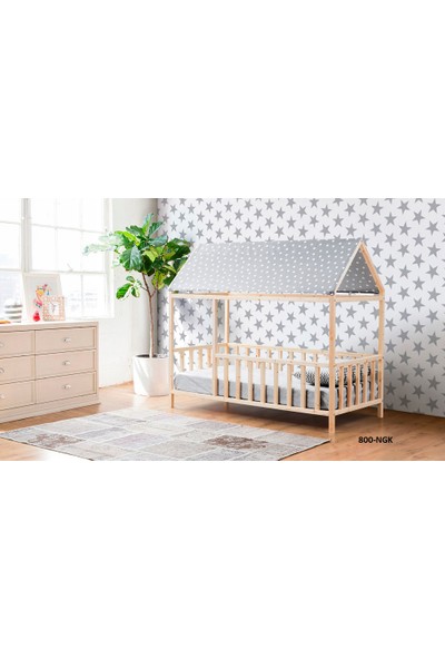 Cadde Yıldız Montessori Yatak Gri - 800 Ngk - Genç - Çocuk Karyolası