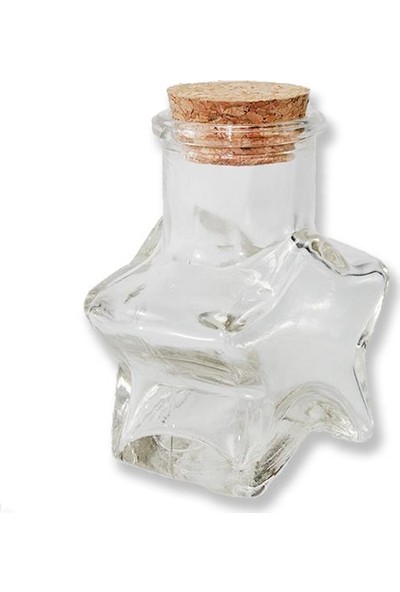 Mutlu Adım 12 Adet Yıldız Cam Şişe Kavanoz