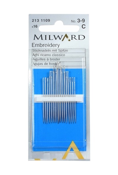 Milward Çelik Nakış İğnesi No:3-9 Milward Çelik Nakış İğnesi No:3-9