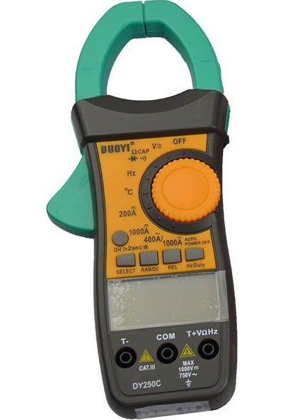 Tt Technic Dy250A 1000A Ac Çift Ekranlı Pensampermetre Tt Technic Dy250A 1000A Ac Çift Ekranlı Pensampermetre