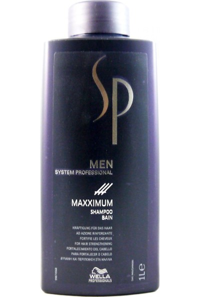 Wella Sp Men Maxximum Dökülme Önleyici Şampuan 1000 ml Wella Sp Men Maxximum Dökülme Önleyici Şampuan 1000 ml