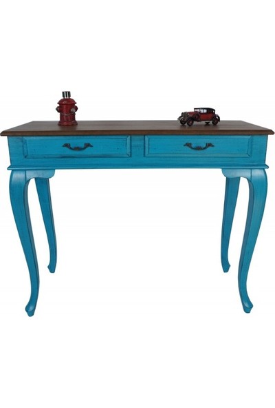 Masifart Ceviz Eskitme Tablalı Dresuar Mavi 120 cm Masifart Ceviz Eskitme Tablalı Dresuar Mavi 120 cm