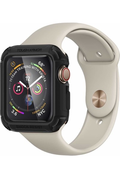 Spigen Apple Watch Seri 6/SE/5/4 (44mm) ile Uyumlu Kılıf Tough Armor Black - 062CS24477 Spigen Apple Watch Seri 6/SE/5/4 (44mm) ile Uyumlu Kılıf Tough Armor Black - 062CS24477