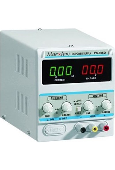 Marxlow PS-305D Güç Kaynağı 0-30V 0-5A Marxlow PS-305D Güç Kaynağı 0-30V 0-5A