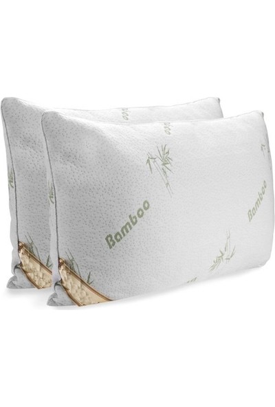 Pooly Visco Bamboo Yastık 2'li paket Çift kişilik