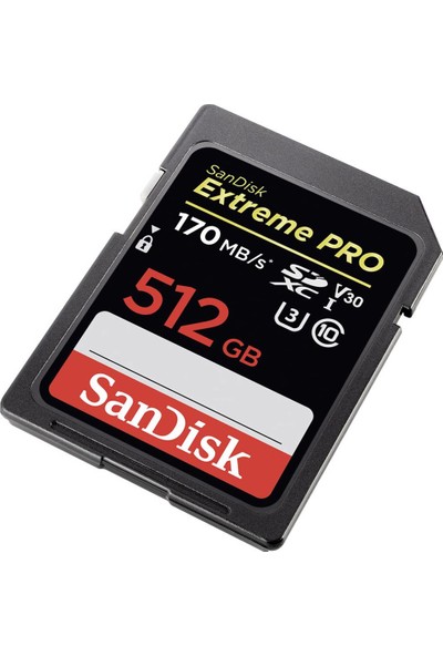 Sandisk Extreme Pro 512GB SDXC Card 170MB/s V30 UHS-I U3 Hafıza Kartı SDSDXXY-512G-GN4IN Sandisk Extreme Pro 512GB SDXC Card 170MB/s V30 UHS-I U3 Hafıza Kartı SDSDXXY-512G-GN4IN