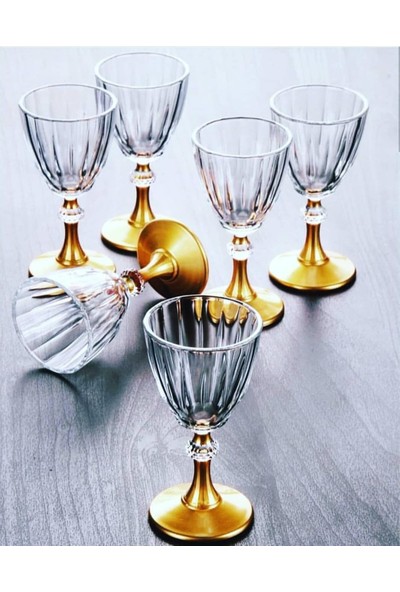 Paşabahçe Diamond Gold Kahve Yanı Su Bardağı 6 Adet