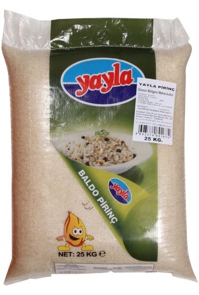 Yayla Baldo Pirinç 25 kg Yayla Baldo Pirinç 25 kg