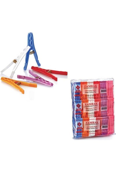 Zambak Çiçek Mandal (Paket 144' lü)