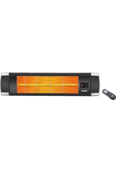 Rosh 25/Uk Kumandalı 2500W Via Halojen Dış Mekan Isıtıcısı Rosh 25/Uk Kumandalı 2500W Via Halojen Dış Mekan Isıtıcısı