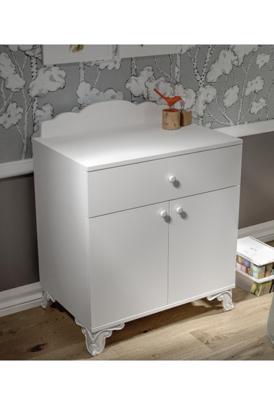 Baby Darling Vega Şifonyer Beyaz(Mdf)
