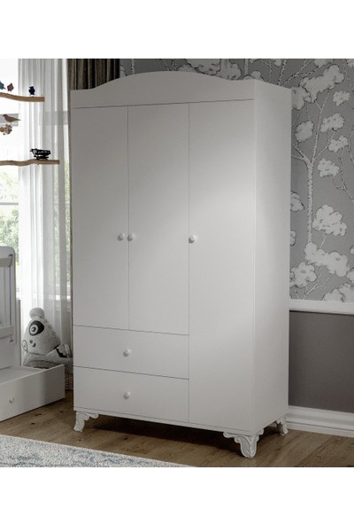Baby Darling Vega Dolap Beyaz (Mdf)