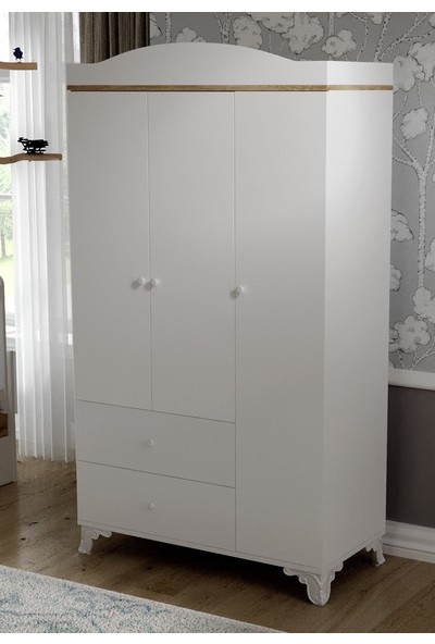 Baby Darling Vega Dolap Meşe (Mdf) Baby Darling Vega Dolap Meşe (Mdf)
