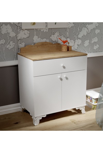 Baby Darling Vega Şifonyer Meşe (Mdf)