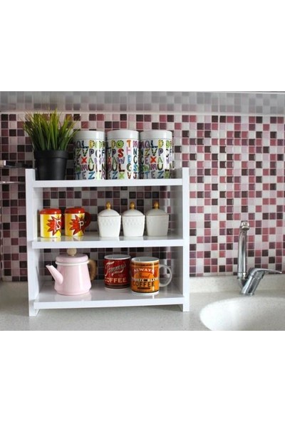 Pratico Mobilya Tezgah Üstü Mutfak Raf Pratico Mobilya Tezgah Üstü Mutfak Raf