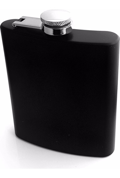 Güneş Çelik Üzeri Siyah 6 Oz - 180 Ml İçki Matarası Py49