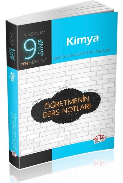 Editör Yayınları 9. Sınıf Kimya Öğretmenin Ders Notları