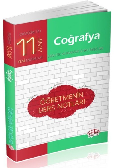 Editör Yayınları 11. Sınıf Coğrafya Öğretmenin Ders Notları