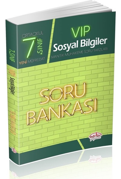 Editör Yayınları 7. Sınıf VIP Sosyal Bilgiler Soru Bankası