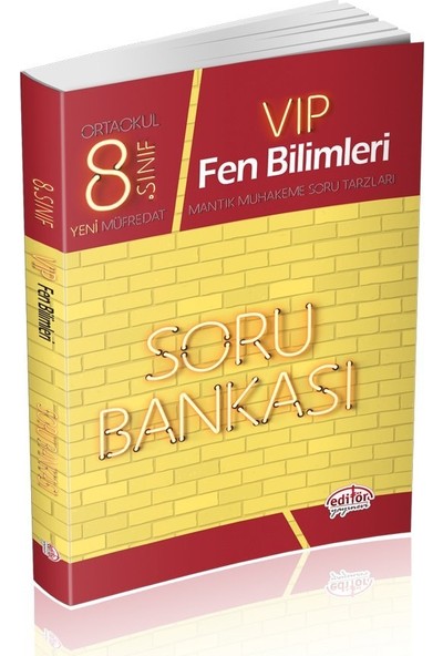 Editör Yayınları 8. Sınıf LGS VIP Fen Bilimleri Soru Bankası