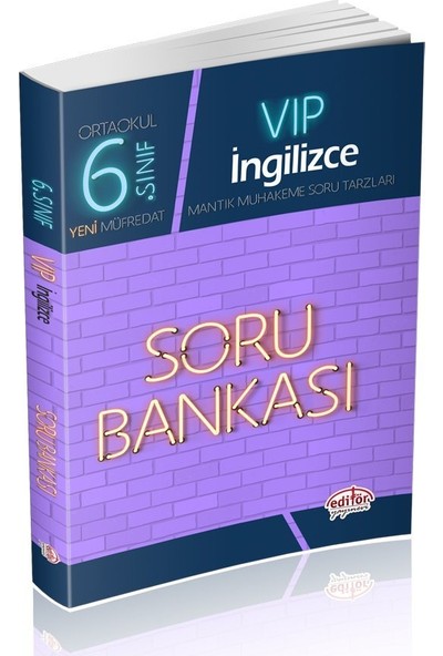 Editör Yayınları 6. Sınıf VIP İngilizce Soru Bankası
