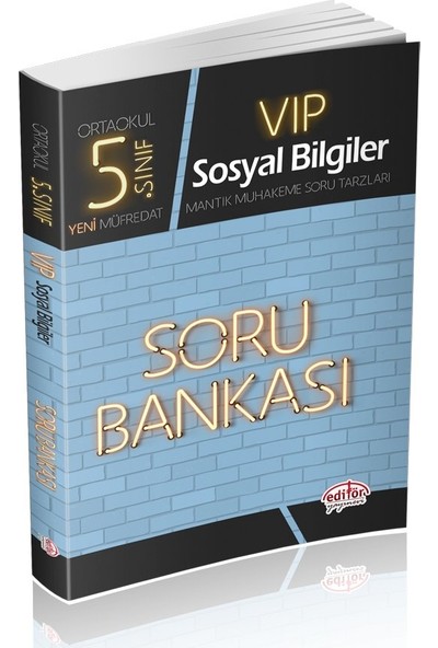 Editör Yayınları 5. Sınıf VIP Sosyal Bilgiler Soru Bankası
