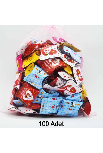 Cansüs 100lü Gelin Damat Figürlü Karton Toz Kına 10Gr