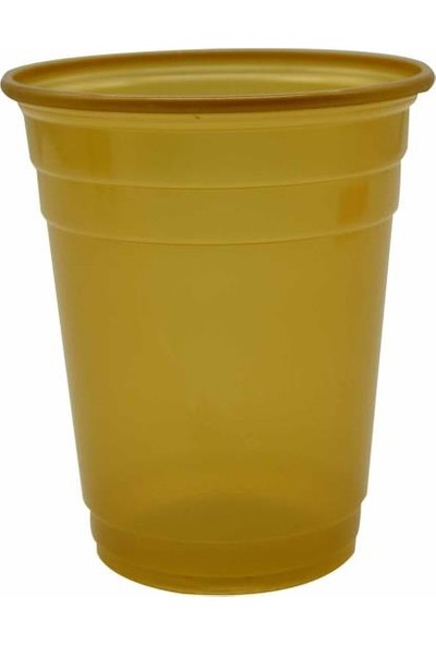 Cansüs 25li Tek Kullanımlık Plastik Bardak Gold Cansüs 25li Tek Kullanımlık Plastik Bardak Gold