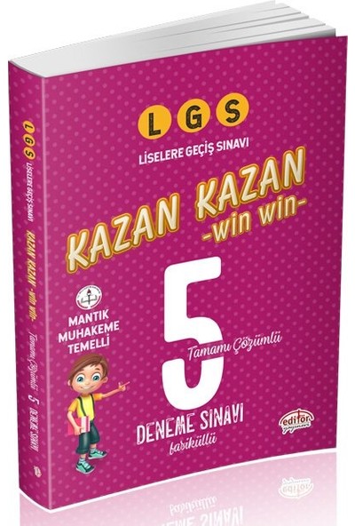 Editör Yayınları 8. Sınıf LGS Kazan Kazan Çözümlü 5 Deneme Sınavı
