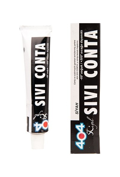 404 Kimya Sıvı Conta Siyah 80 gr 404 Kimya Sıvı Conta Siyah 80 gr