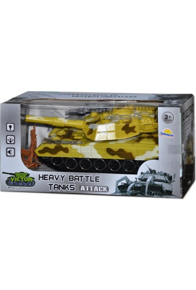 Sunman 2223 Asker Oyun Tank B/O Sesli