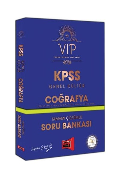 Yargı Yayınevi KPSS VIP Coğrafya Tamamı Çözümlü Soru Bankası
