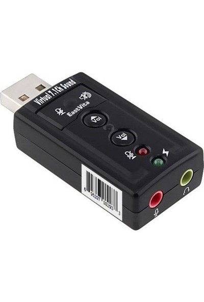 Blueway 7.1 Ses Kartı Sound Efektli USB 2.0 Çevirici Dönüştürücü Blueway 7.1 Ses Kartı Sound Efektli USB 2.0 Çevirici Dönüştürücü