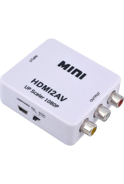 Blueway HDMI To RCA 2 AV Çevirici Dönüştürücü HDMI2AV Video Adaptör Blueway HDMI To RCA 2 AV Çevirici Dönüştürücü HDMI2AV Video Adaptör