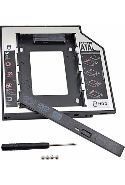 Elektro 12.7mm Sata HDD Harddisk Caddy Kızak Kutu Elektro 12.7mm Sata HDD Harddisk Caddy Kızak Kutu