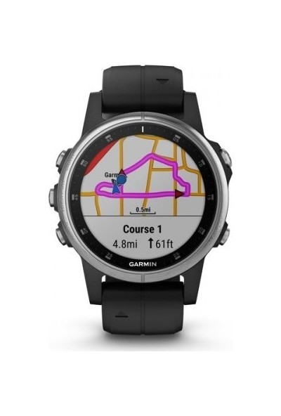 Garmin Fenix 5S Plus Silver Multispor Akıllı Saat Siyah Garmin Fenix 5S Plus Silver Multispor Akıllı Saat Siyah