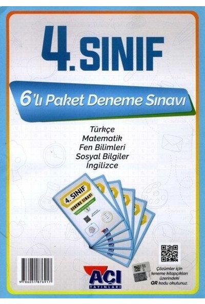 Açı 2. Sınıf 6'Lı Paket Deneme Sınavı Açı 2. Sınıf 6'Lı Paket Deneme Sınavı